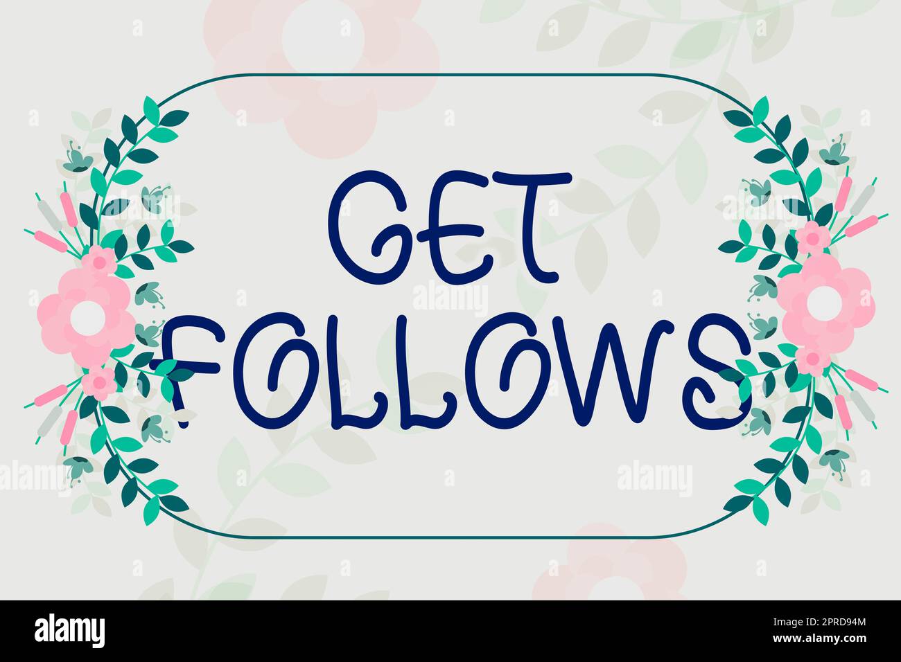 Hand writing sign Get Follows, Word for person who imitates copies or ...