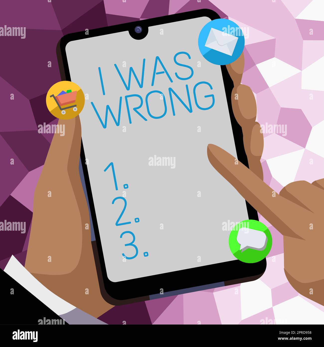 Conceptual display I Was Wrong, Business showcase Acceptance of a ...