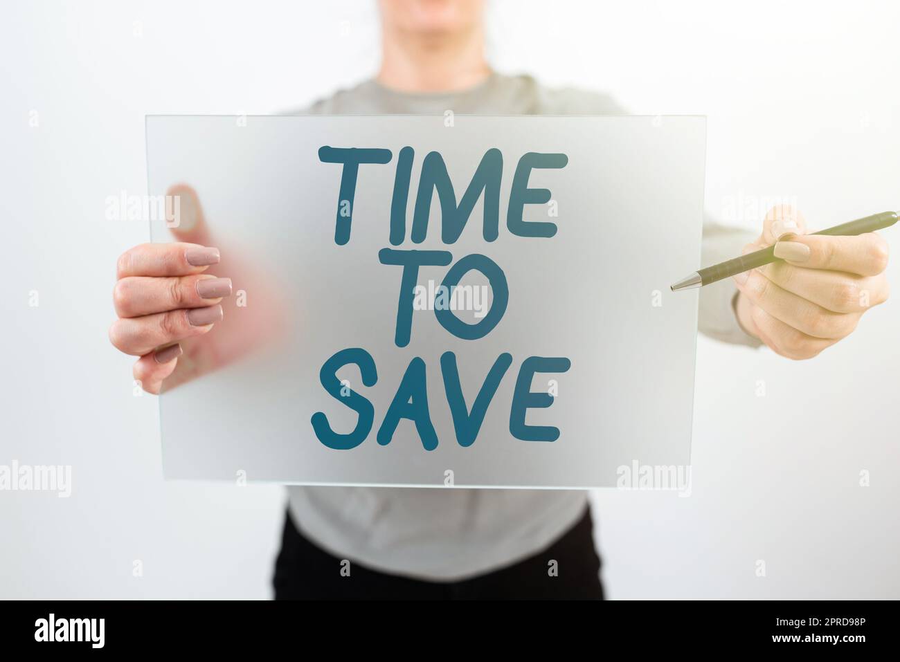 Text sign showing Time To Save. Concept meaning Start saving money for ...