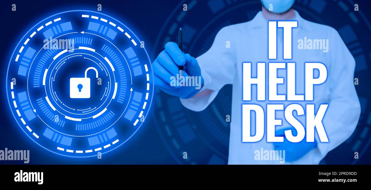 Inspiration showing sign It Help Desk. Business showcase Online support ...