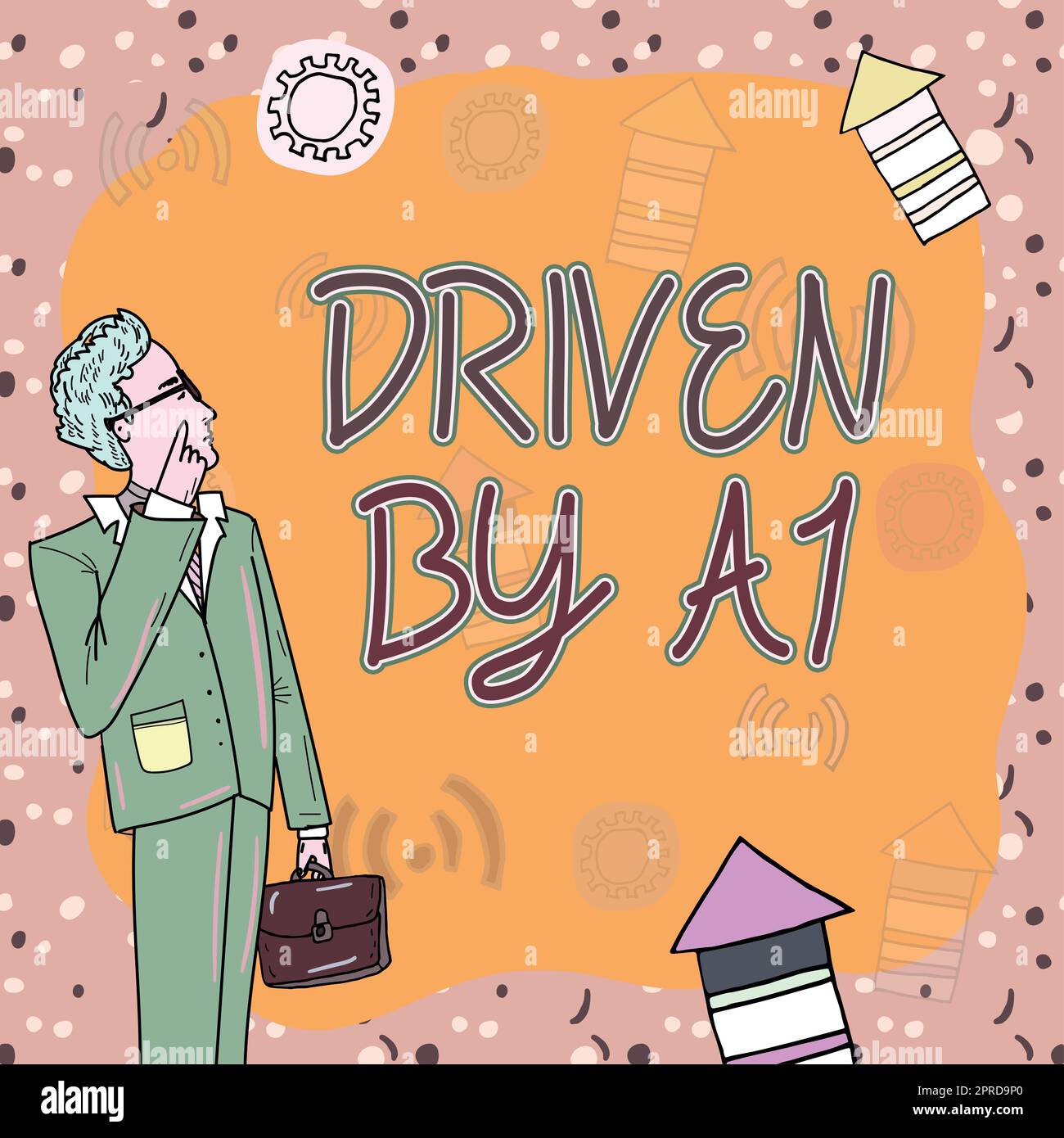 Sign displaying Driven By A1, Business showcase Move or controlled by a ...