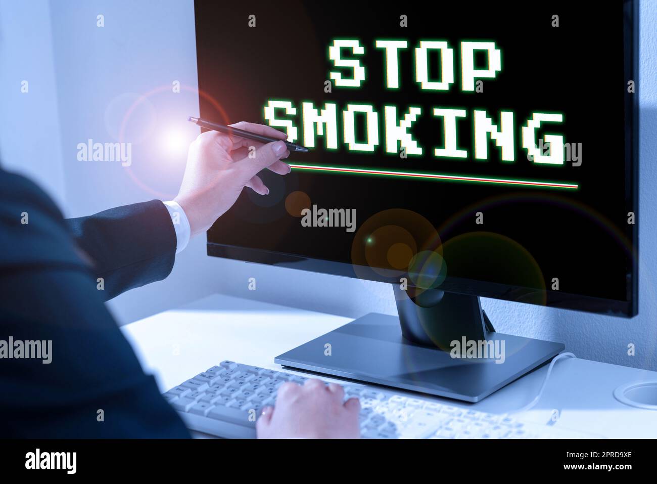 Inspiration showing sign Stop Smoking. Business concept Discontinuing ...