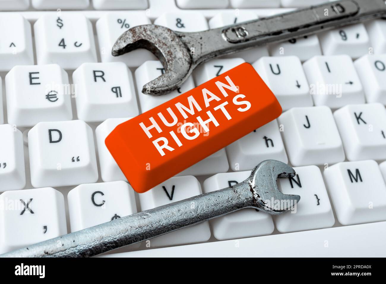 Handwriting text Human Rights. Word Written on Moral Principles ...