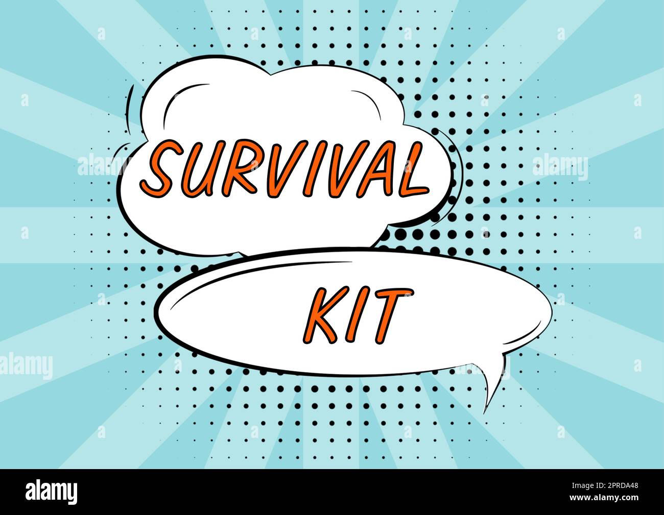 Hand writing sign Survival Kit, Business idea Emergency Equipment ...