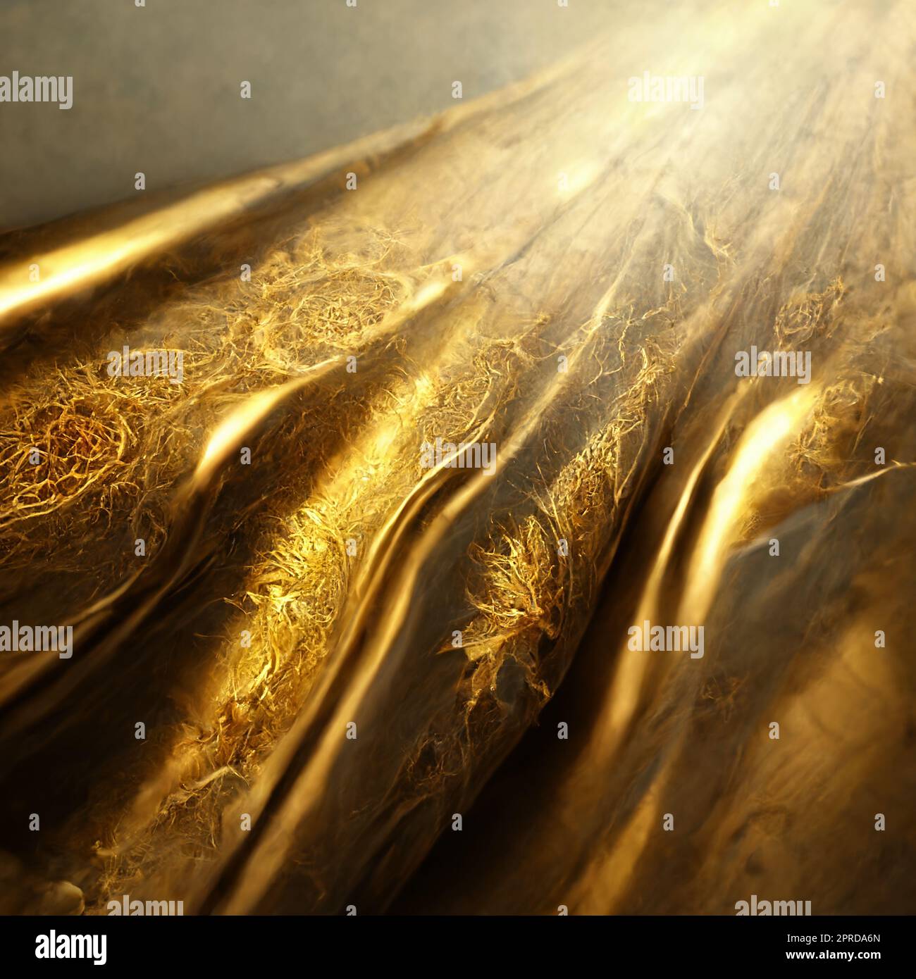 Golden metal in wave shape Stock Photo - Alamy