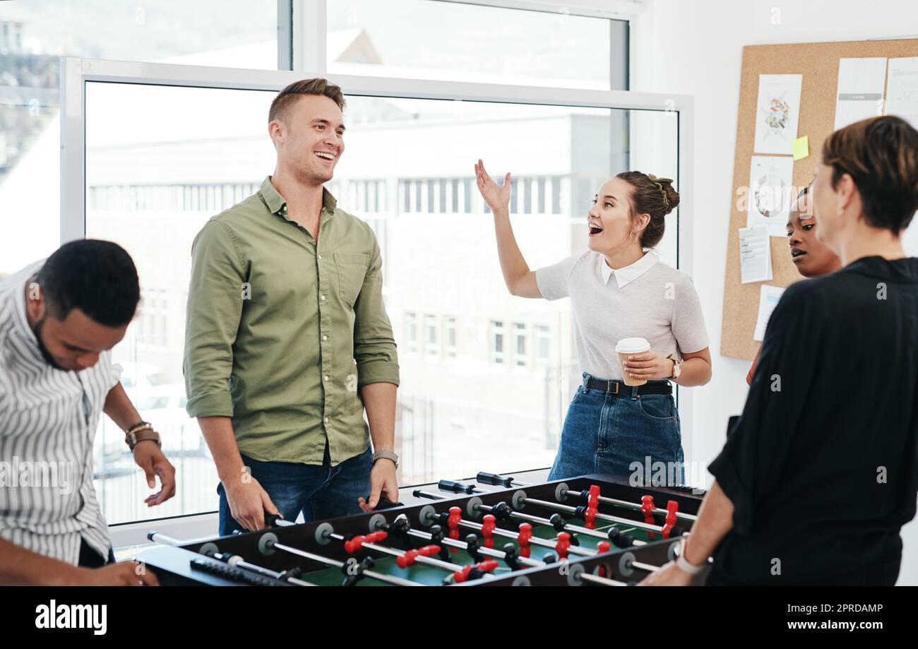 Office staff bonding hi-res stock photography and images - Alamy