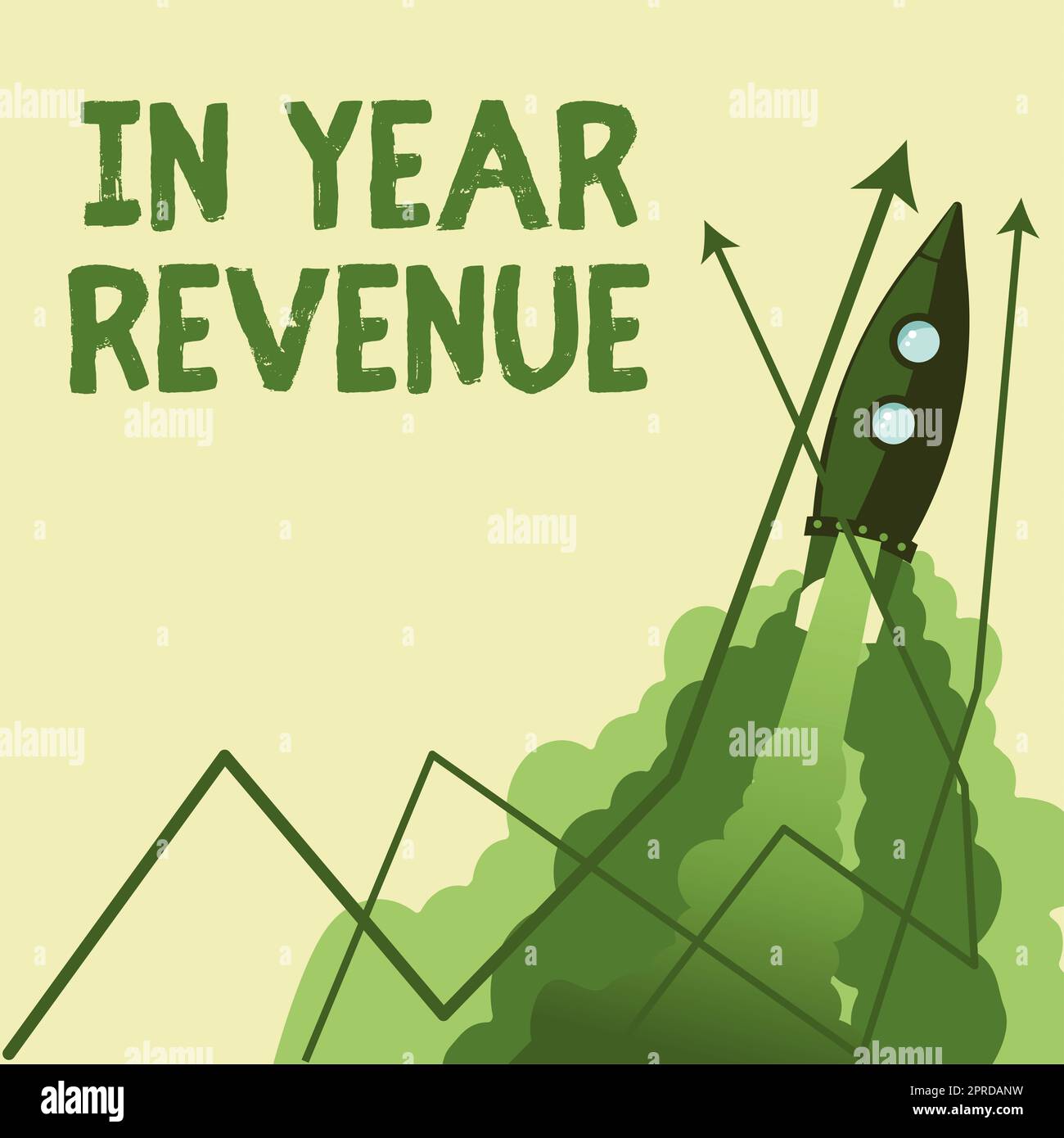Handwriting text In Year Revenue. Conceptual photo Annual business ...