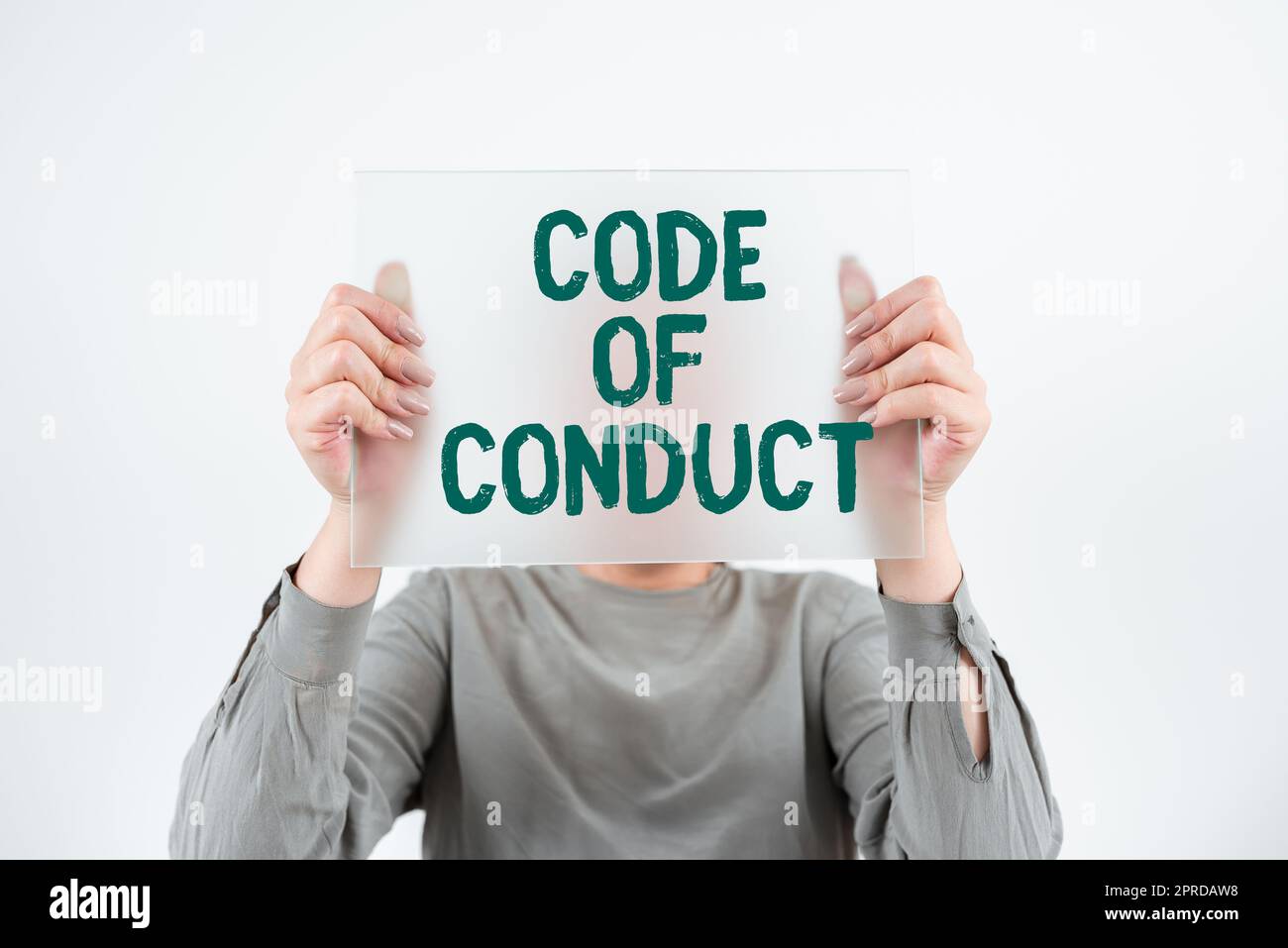Conceptual caption Code Of Conduct. Internet Concept Ethics rules moral ...