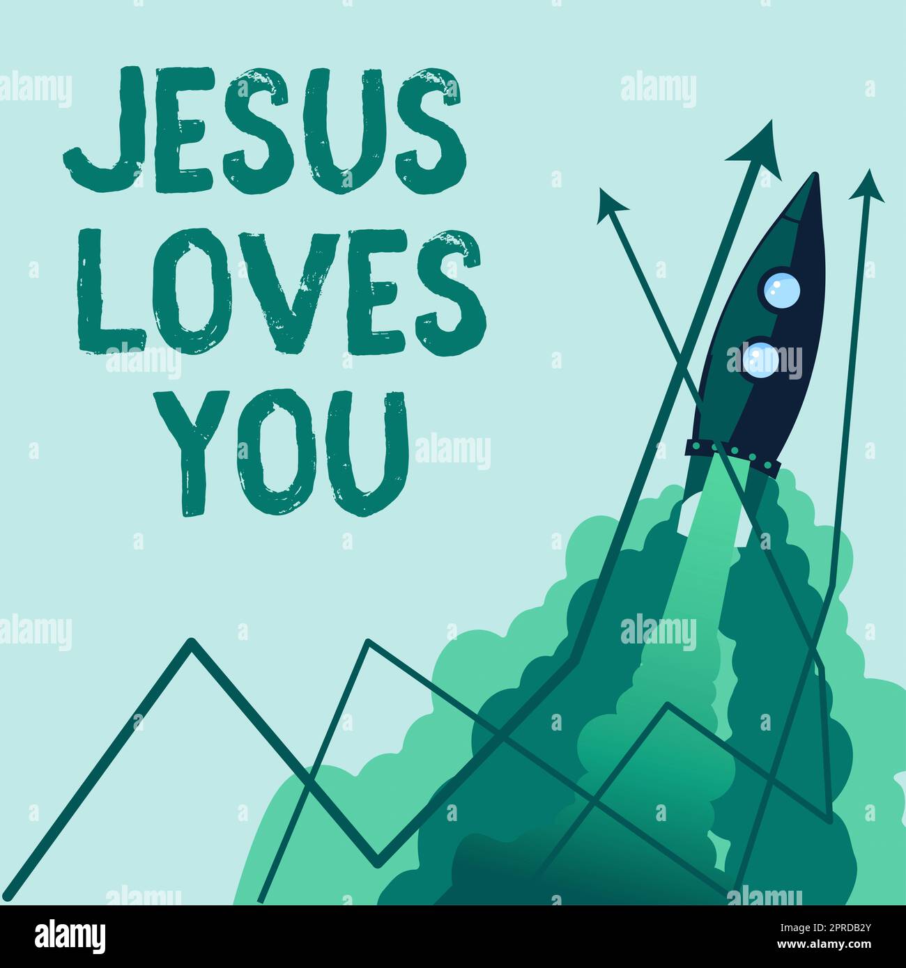 Conceptual display Jesus Loves You. Conceptual photo Believe in the ...