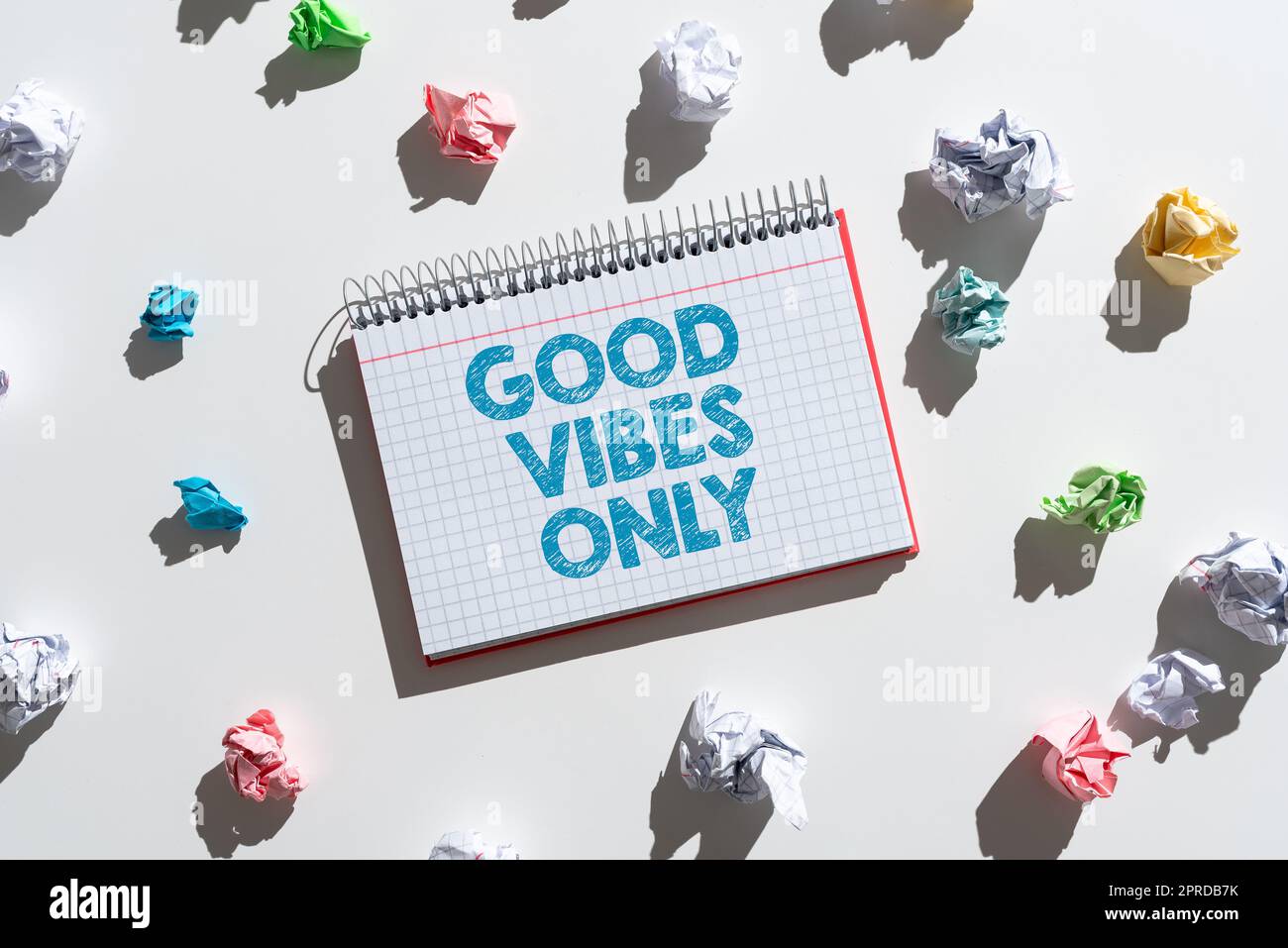 Text sign showing Good Vibes Only. Business concept Just positive ...