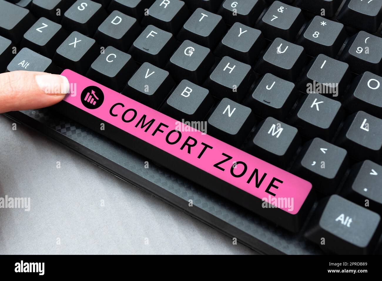 Text caption presenting Comfort Zone. Concept meaning A situation where ...