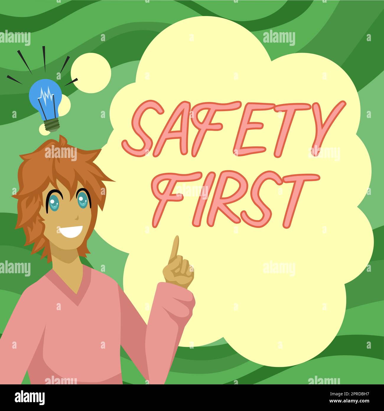 Text showing inspiration Safety First. Internet Concept Avoid any ...