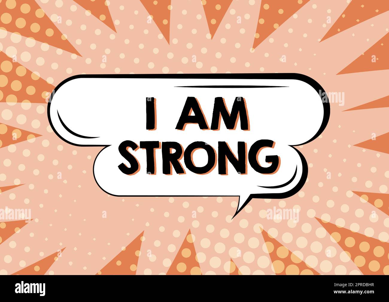 Handwriting text I Am Strong, Business showcase Have great strength ...