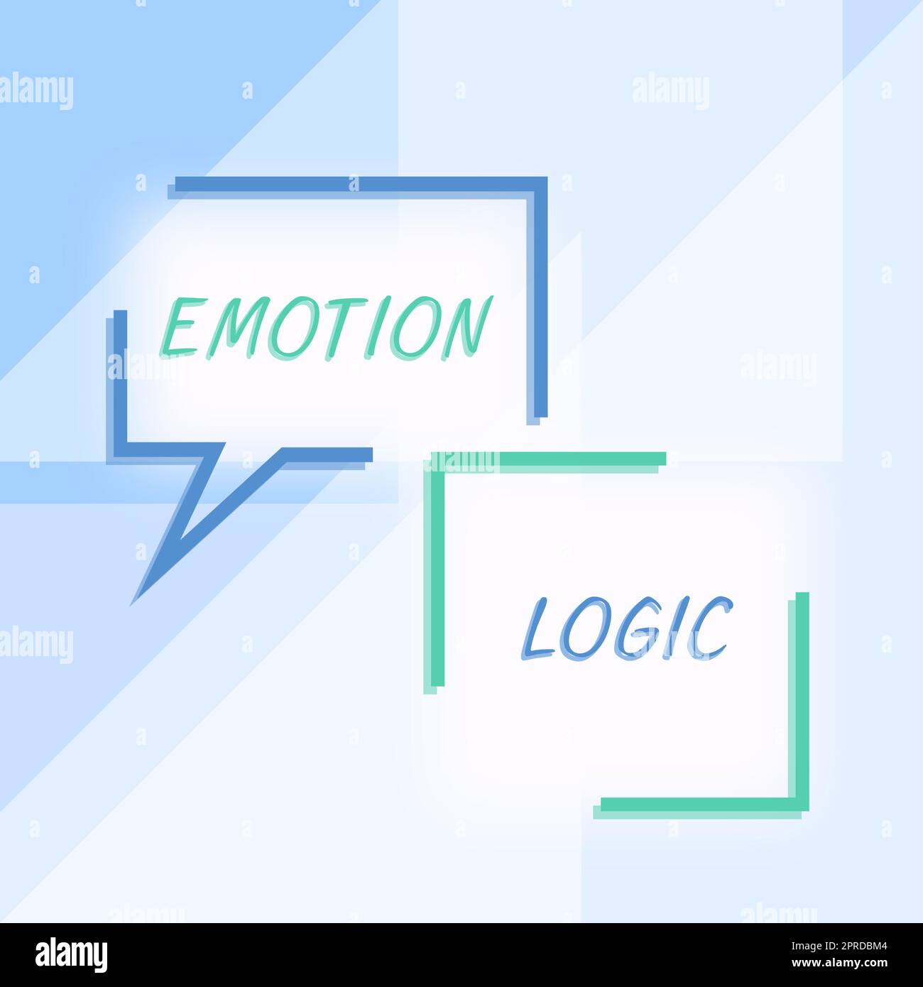 Sign displaying Emotion Logic, Business overview Heart or Brain Soul or ...