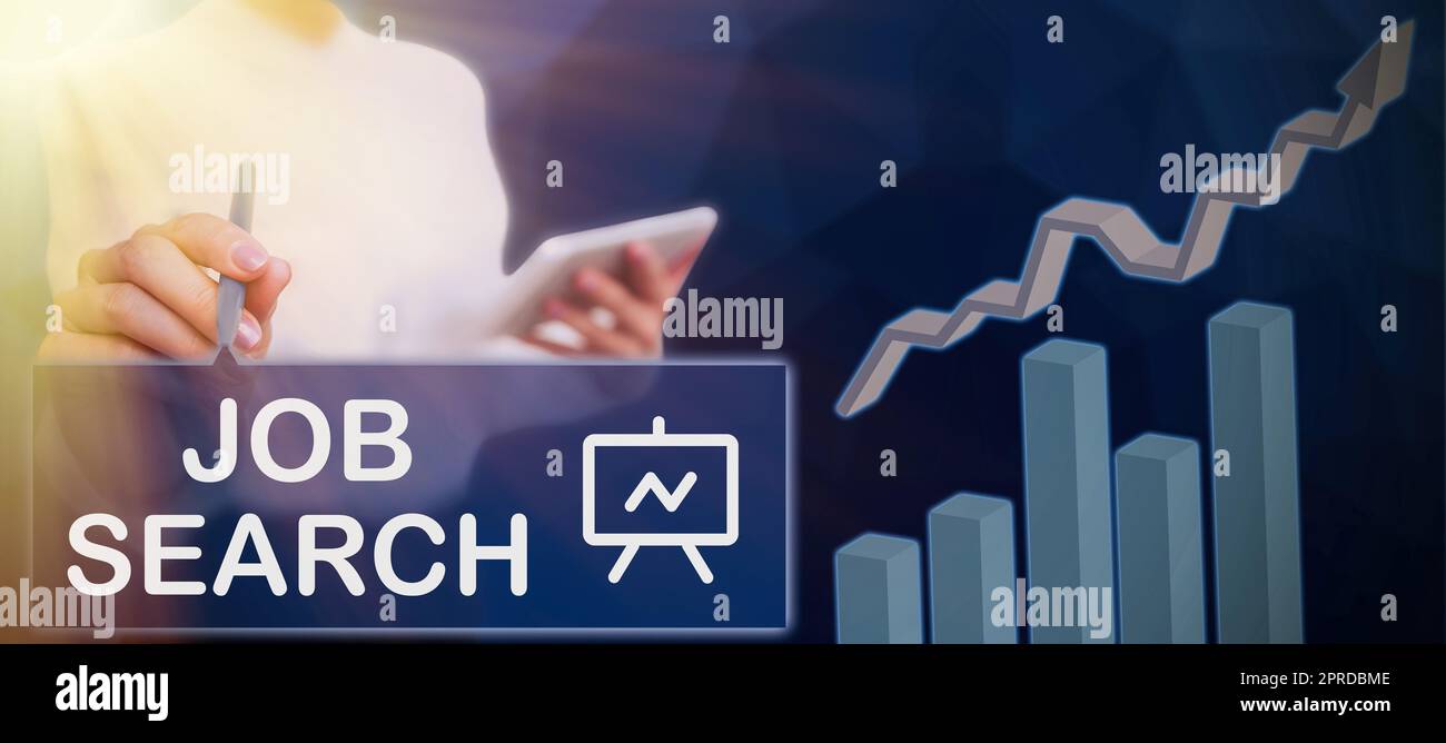 Conceptual display Job Search. Business showcase An act of person to ...