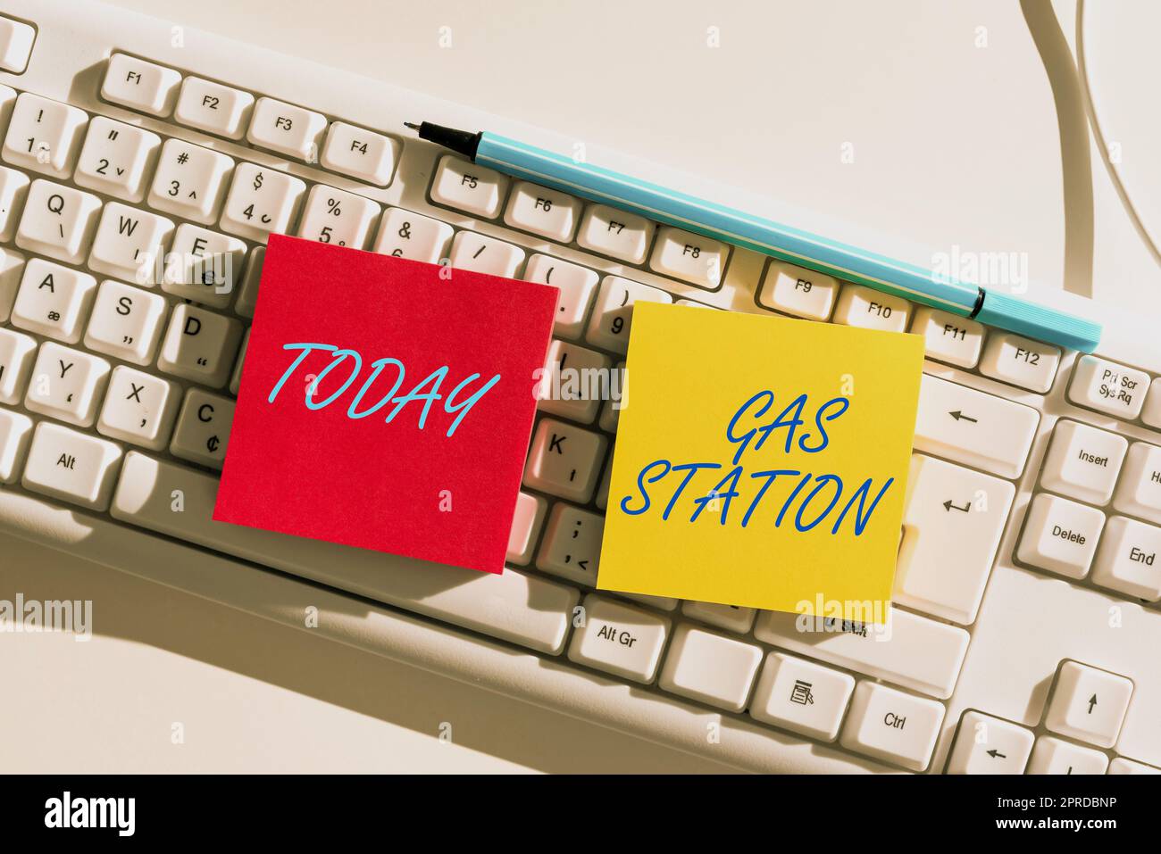 Text sign showing Gas Station. Conceptual photo for servicing motor ...