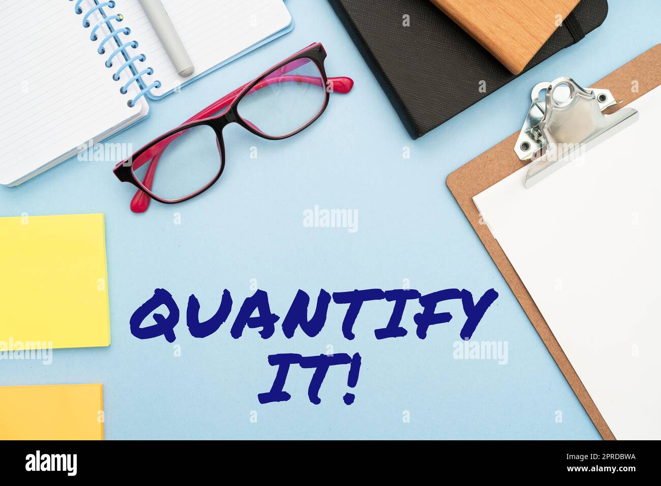 Conceptual caption Quantify It. Business showcase Measure the size or ...