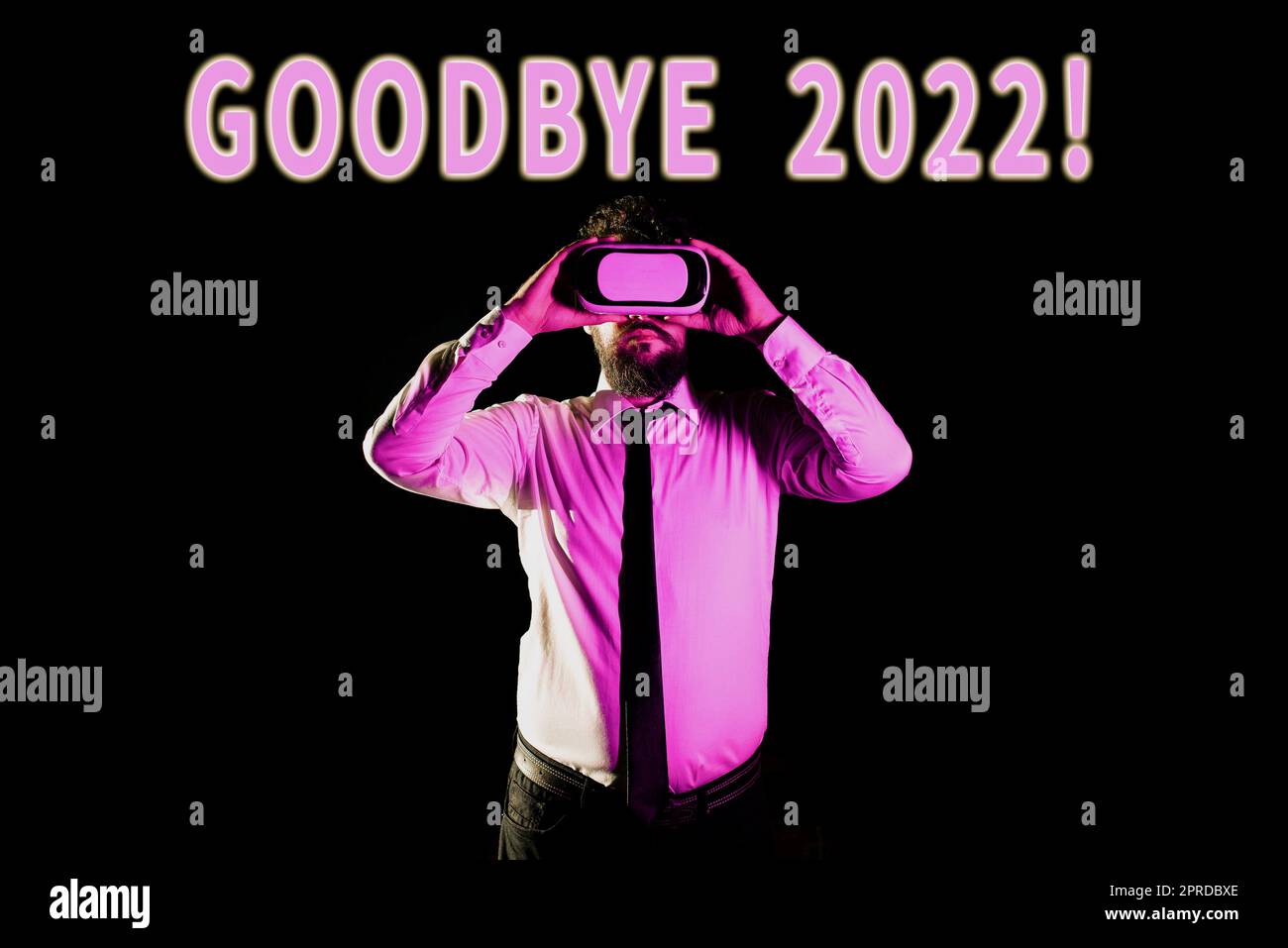 Hand writing sign Goodbye 2022. Word Written on New Year Eve Milestone ...