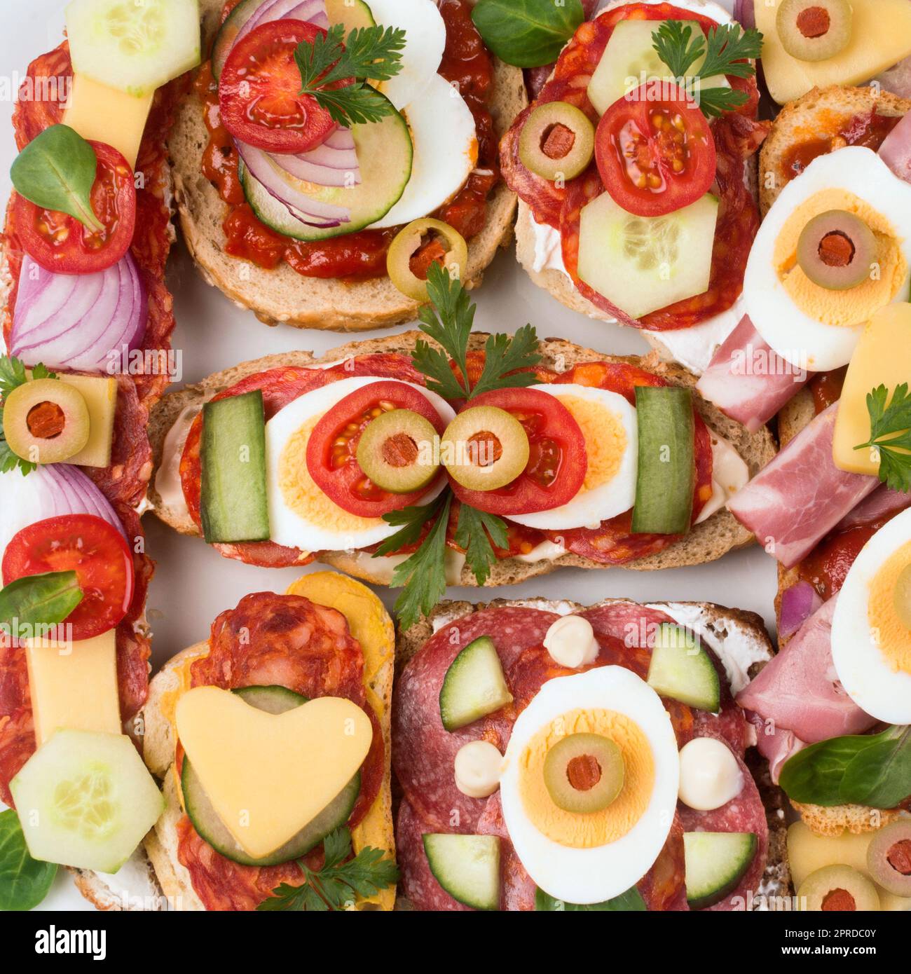 Sandwich top view hi-res stock photography and images - Alamy