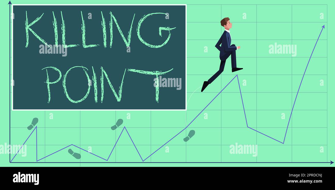 Hand writing sign Killing Point, Business approach Phase End Review ...