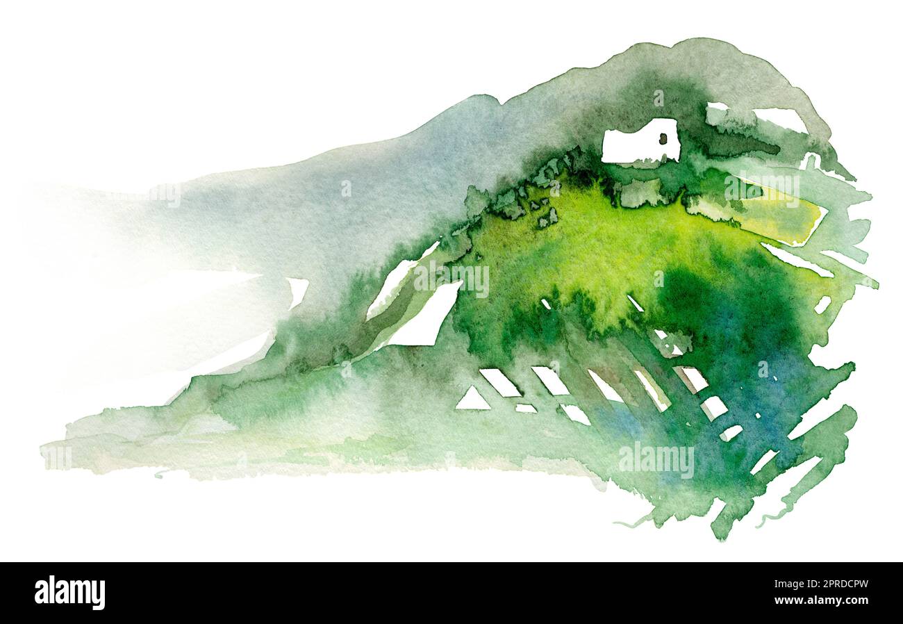 Watercolor sketch house Cut Out Stock Images & Pictures - Alamy