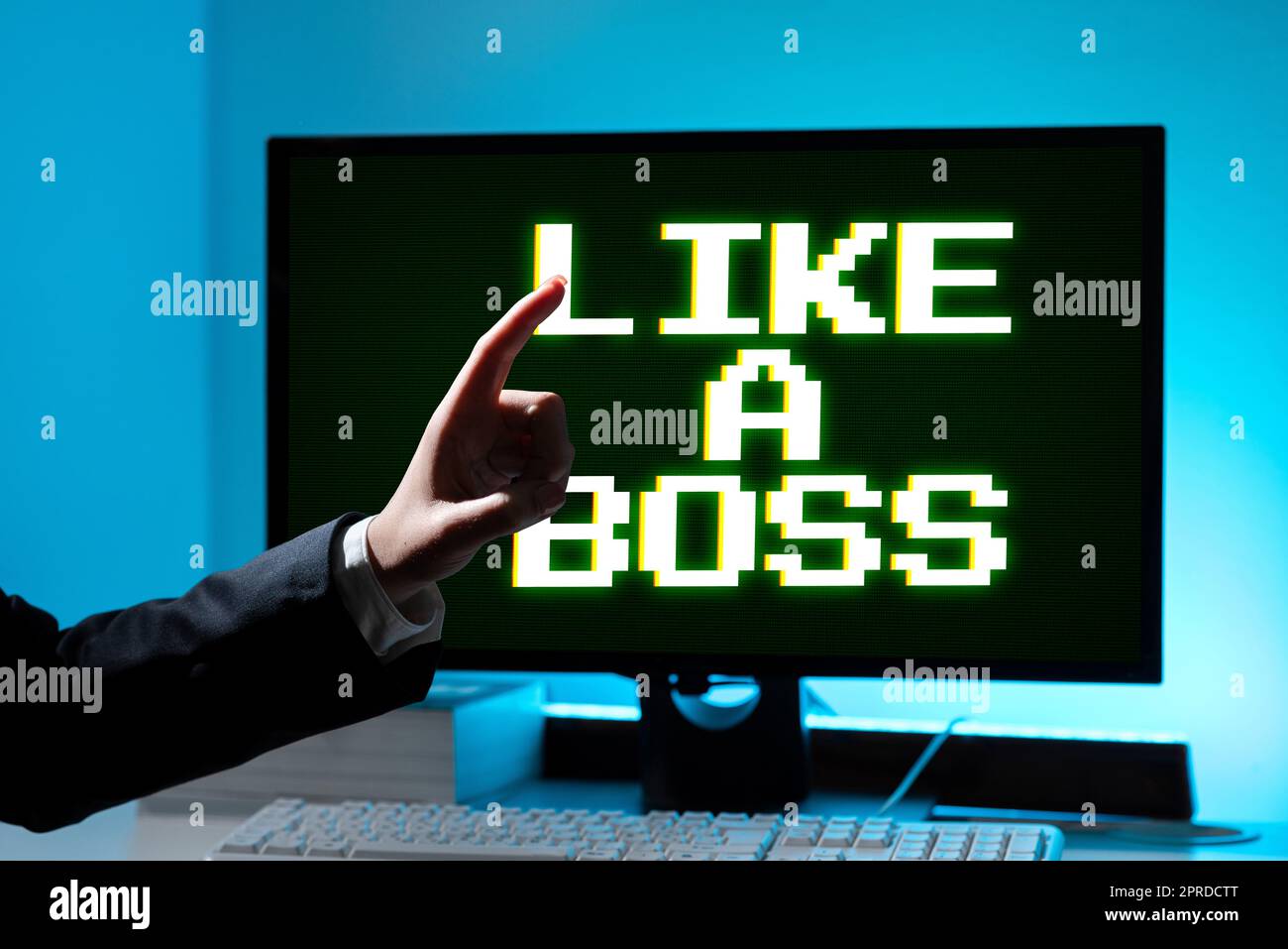 Text Showing Inspiration Like A Boss Concept Meaning Acting As If You Are The One Giving Orders