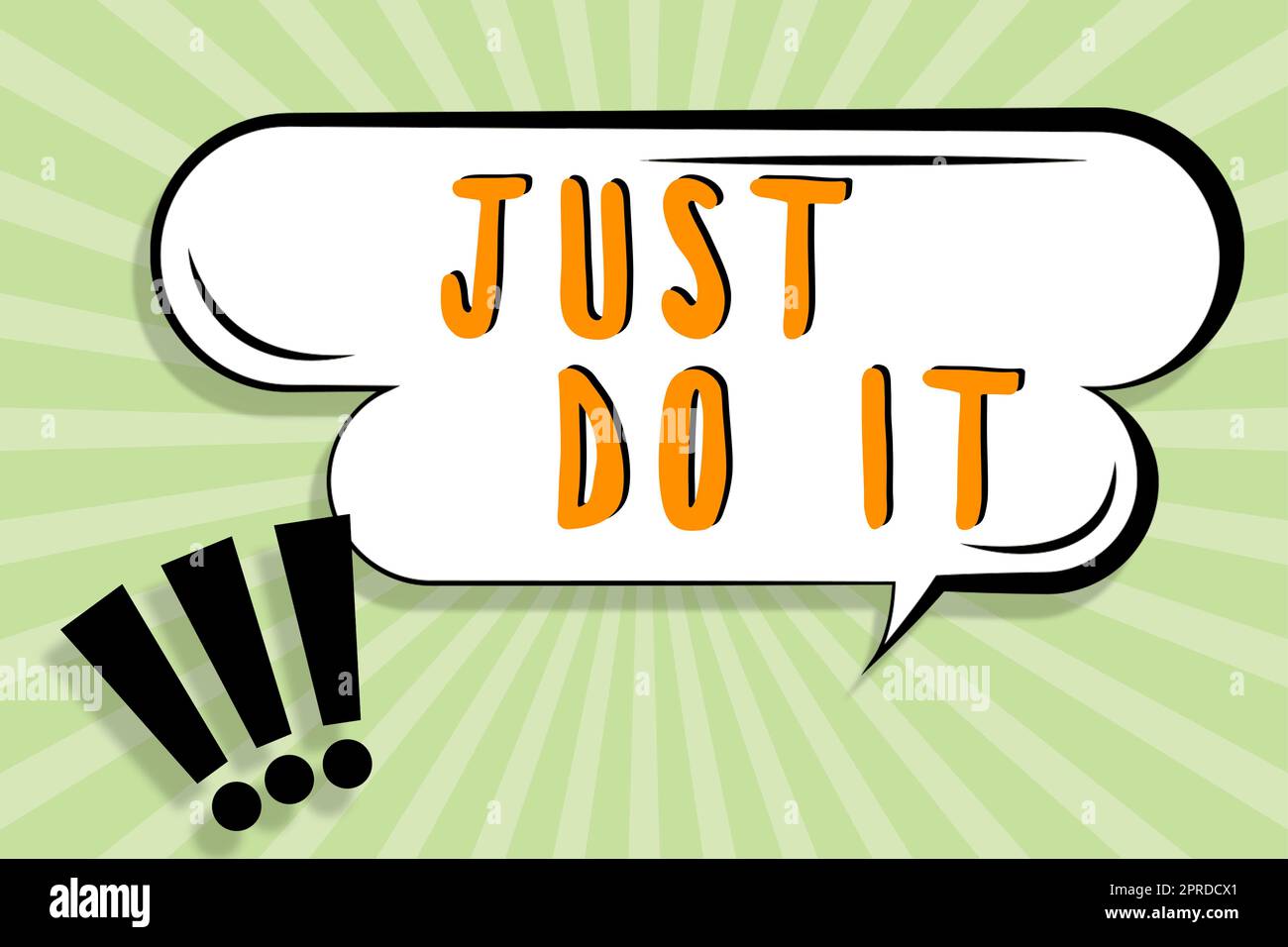 Text caption presenting Just Do It, Word for Motivation for starting ...