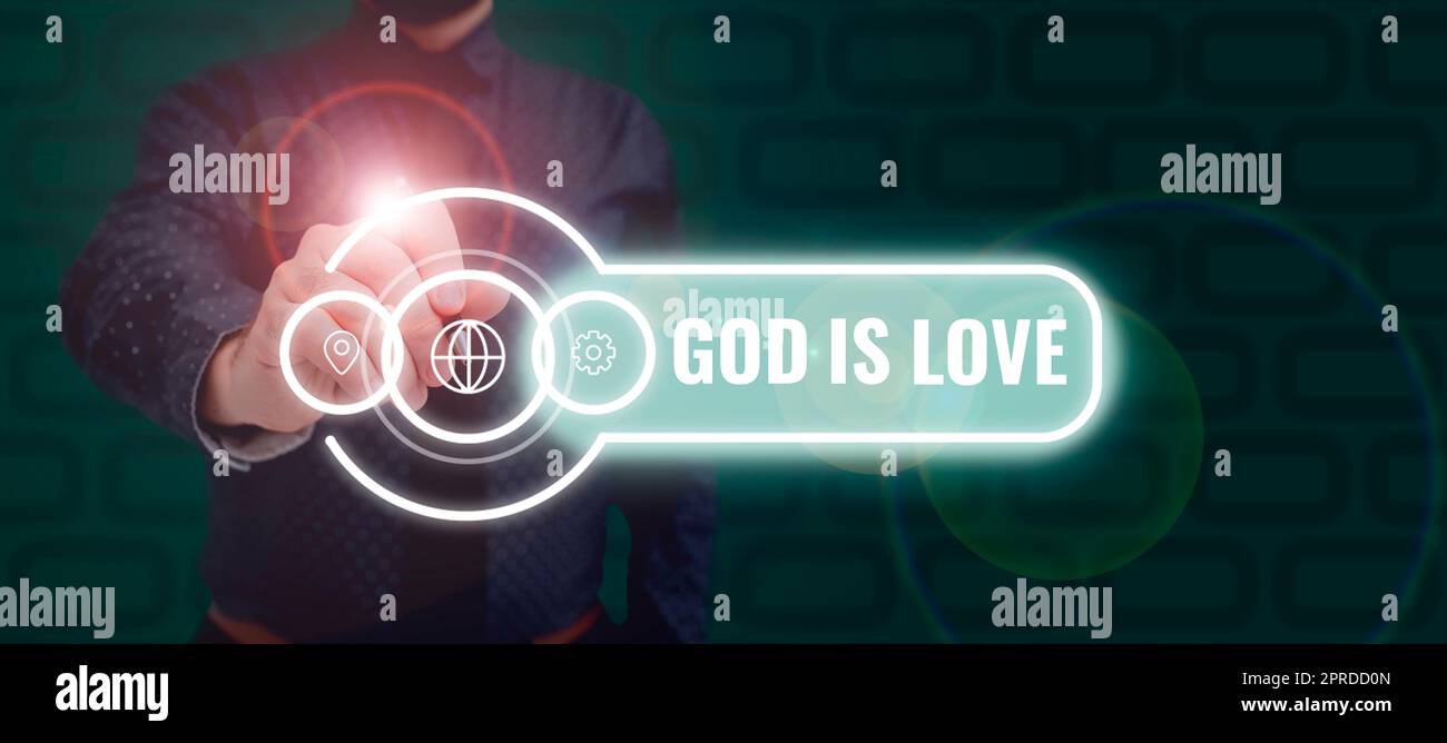 Writing displaying text God Is Love. Internet Concept Believing in ...