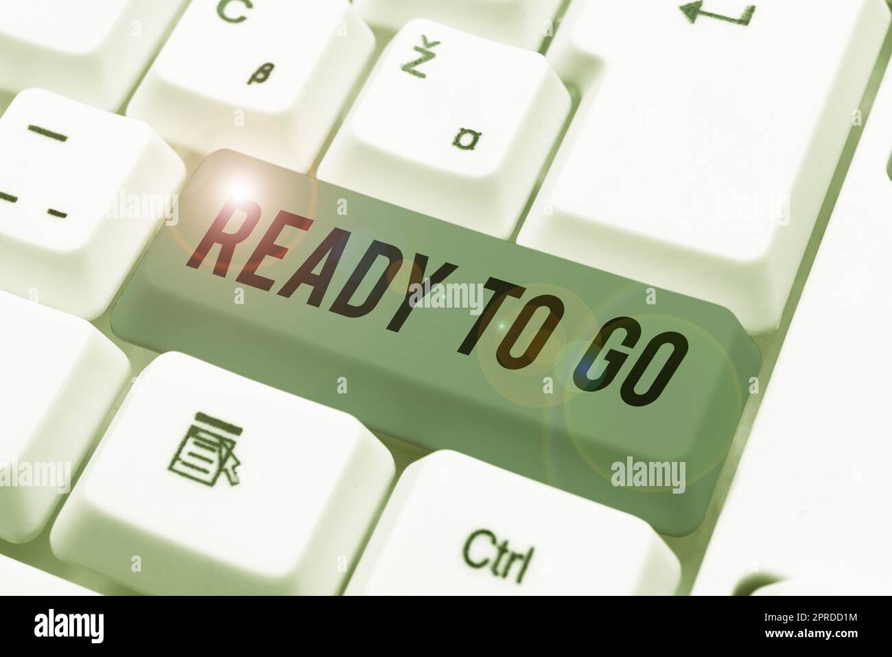 Hand writing sign Ready To Go. Conceptual photo Are you prepared for ...