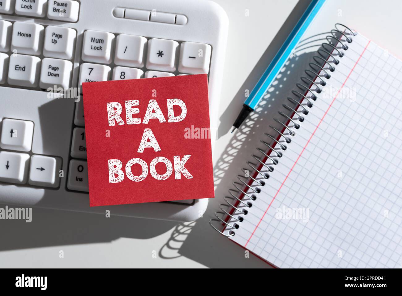 Conceptual caption Read A Book. Business idea Enjoy literature ...