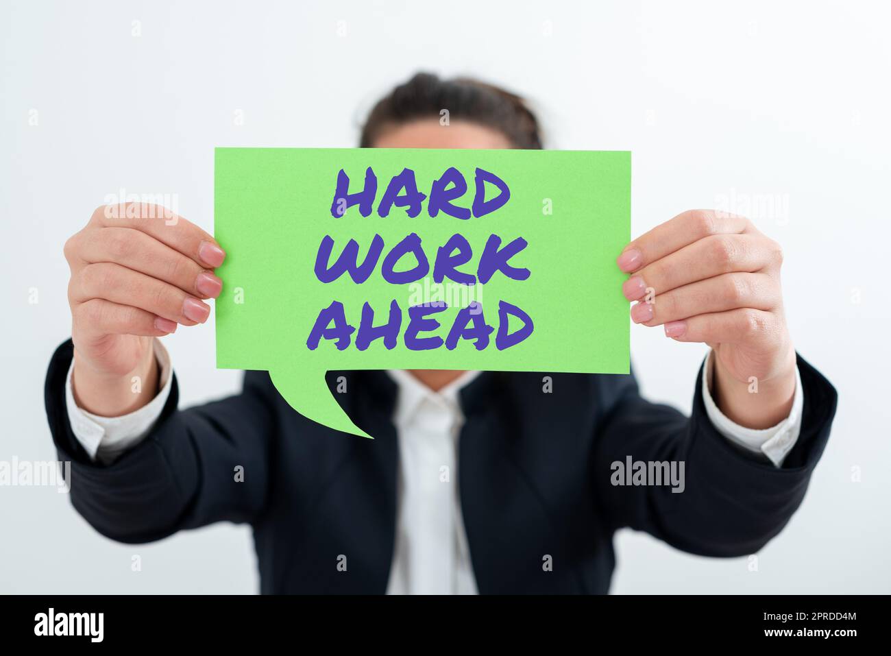 Writing displaying text Hard Work Ahead. Word for A lot of job expected ...