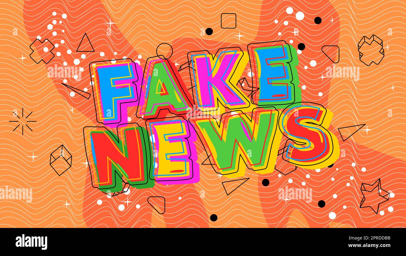 Fake news cartoon Stock Vector Images - Alamy