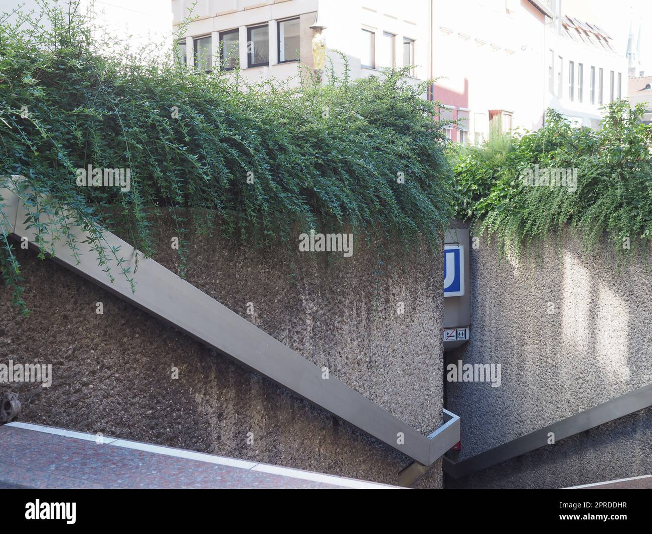 U-bahn German subway entrance Stock Photo - Alamy