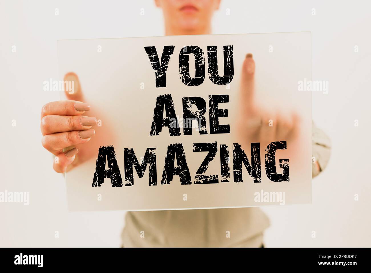 Text sign showing You Are Amazing. Business concept To have a great ...