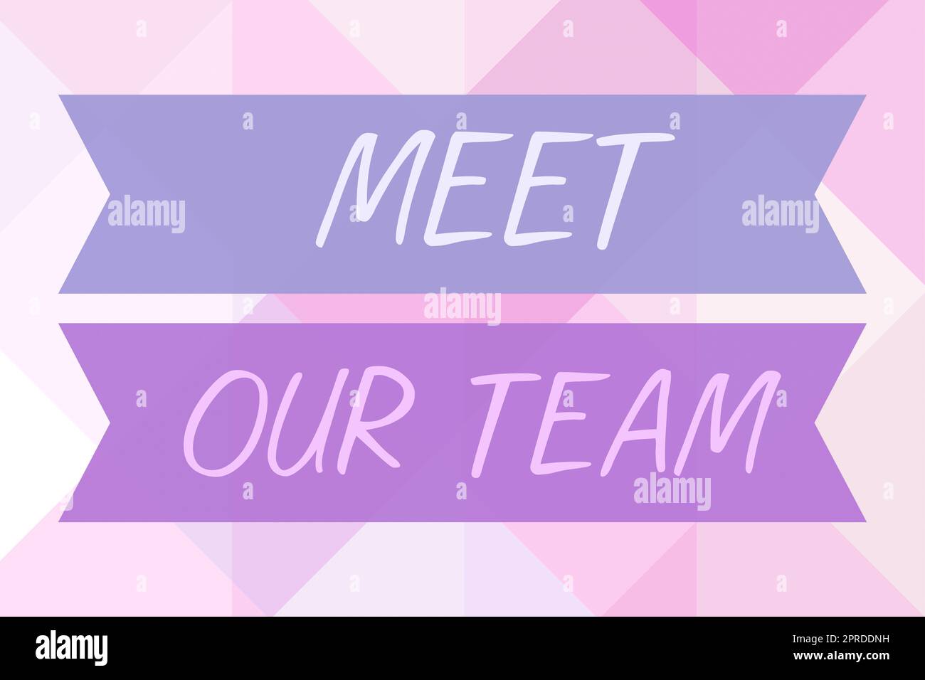 Hand writing sign Meet Our Team. Business showcase Presentation of a ...