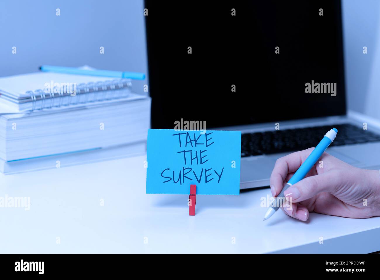 Hand writing sign Take The Survey. Business overview Fill in the ...