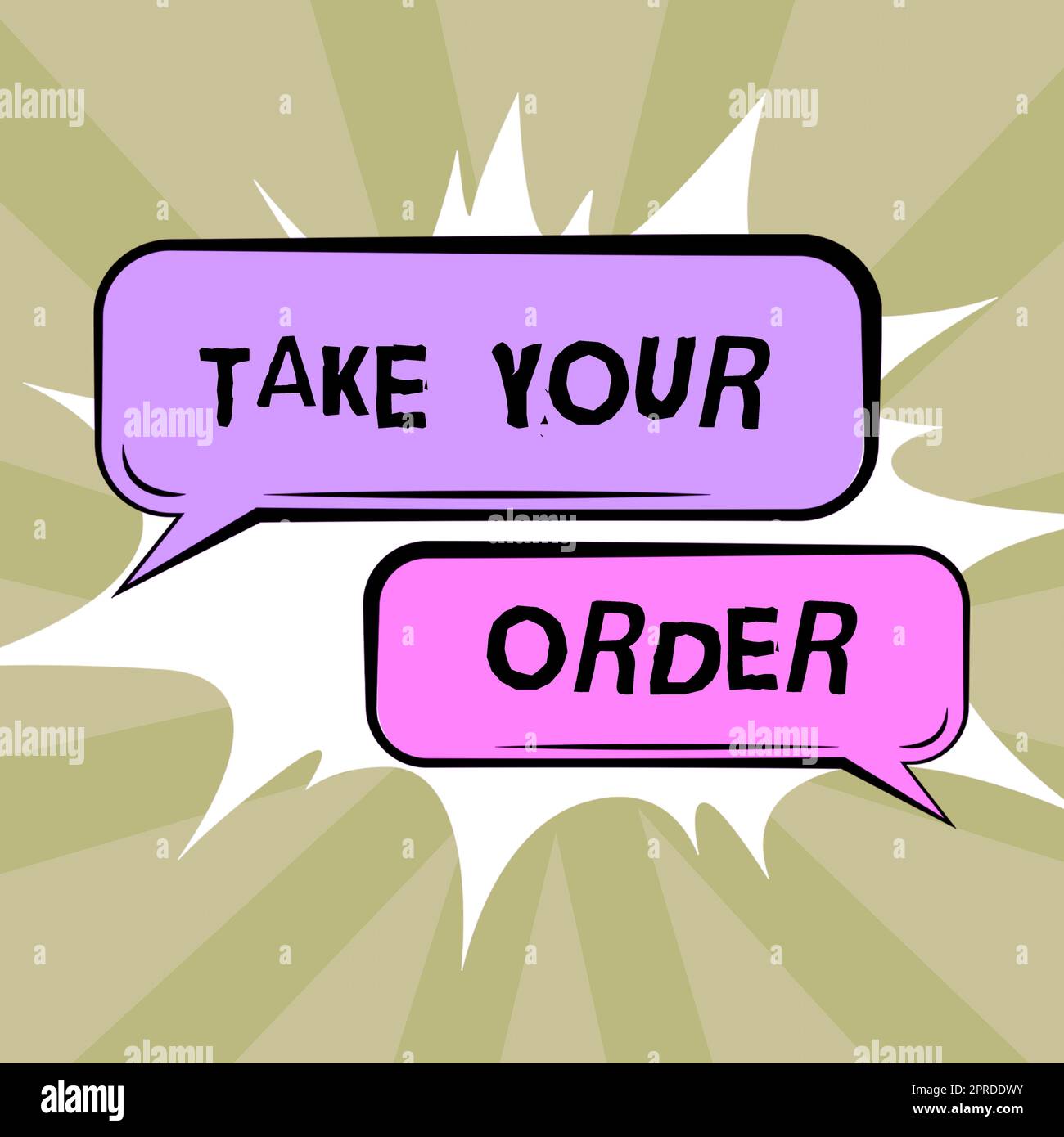 Taking food order hi-res stock photography and images - Alamy