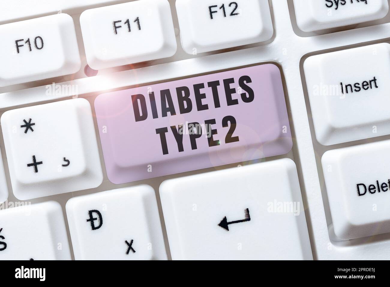 Text showing inspiration Diabetes Type 2. Word for condition which body ...