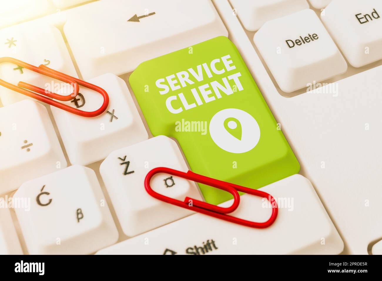 Text showing inspiration Service ClientDealing with customers ...