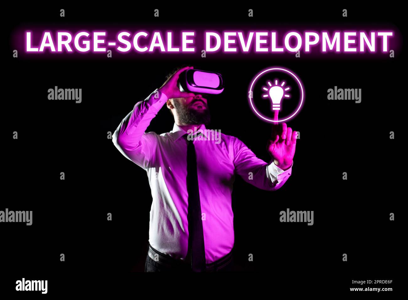 Sign displaying Large Scale Development. Conceptual photo Develop on an ...