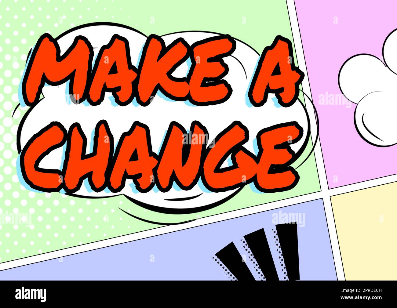 Text showing inspiration Make A Change. Internet Concept Try new thing ...