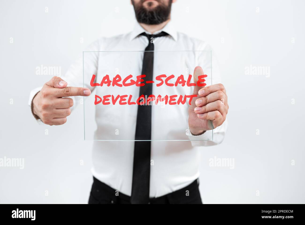 Conceptual caption Large Scale Development. Word for Develop on an ...