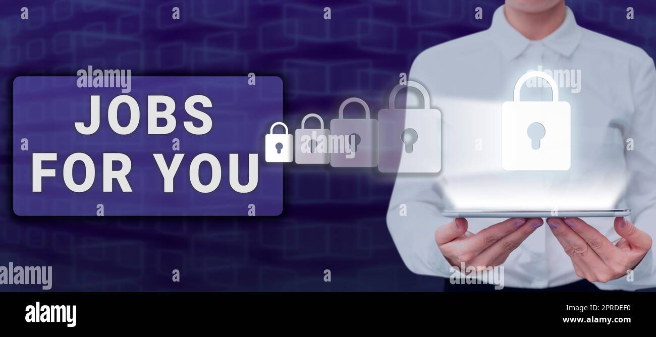 Conceptual display Jobs For You. Internet Concept List of available ...