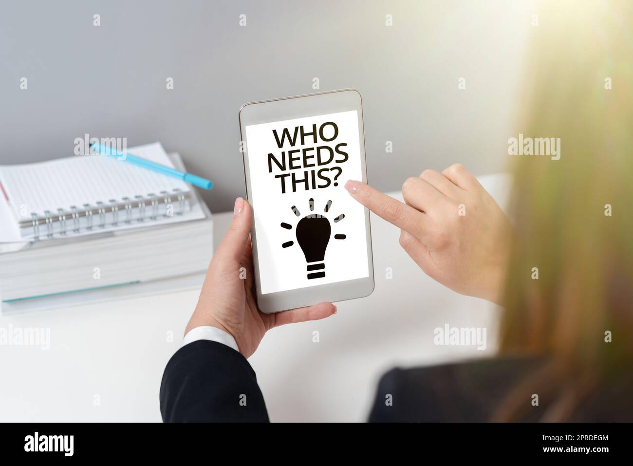 Sign displaying Who Needs This. Conceptual photo Asking if someone is ...