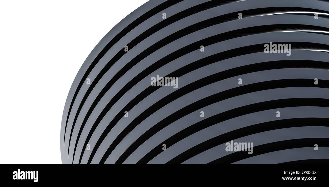 monochrome circular object 3d render illustration background backdrop ...