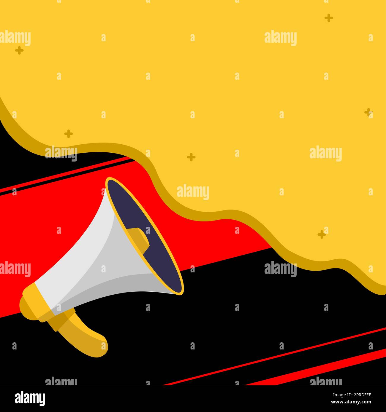 Megaphone Drawing With Conversation Bubble Showing New Announcement ...