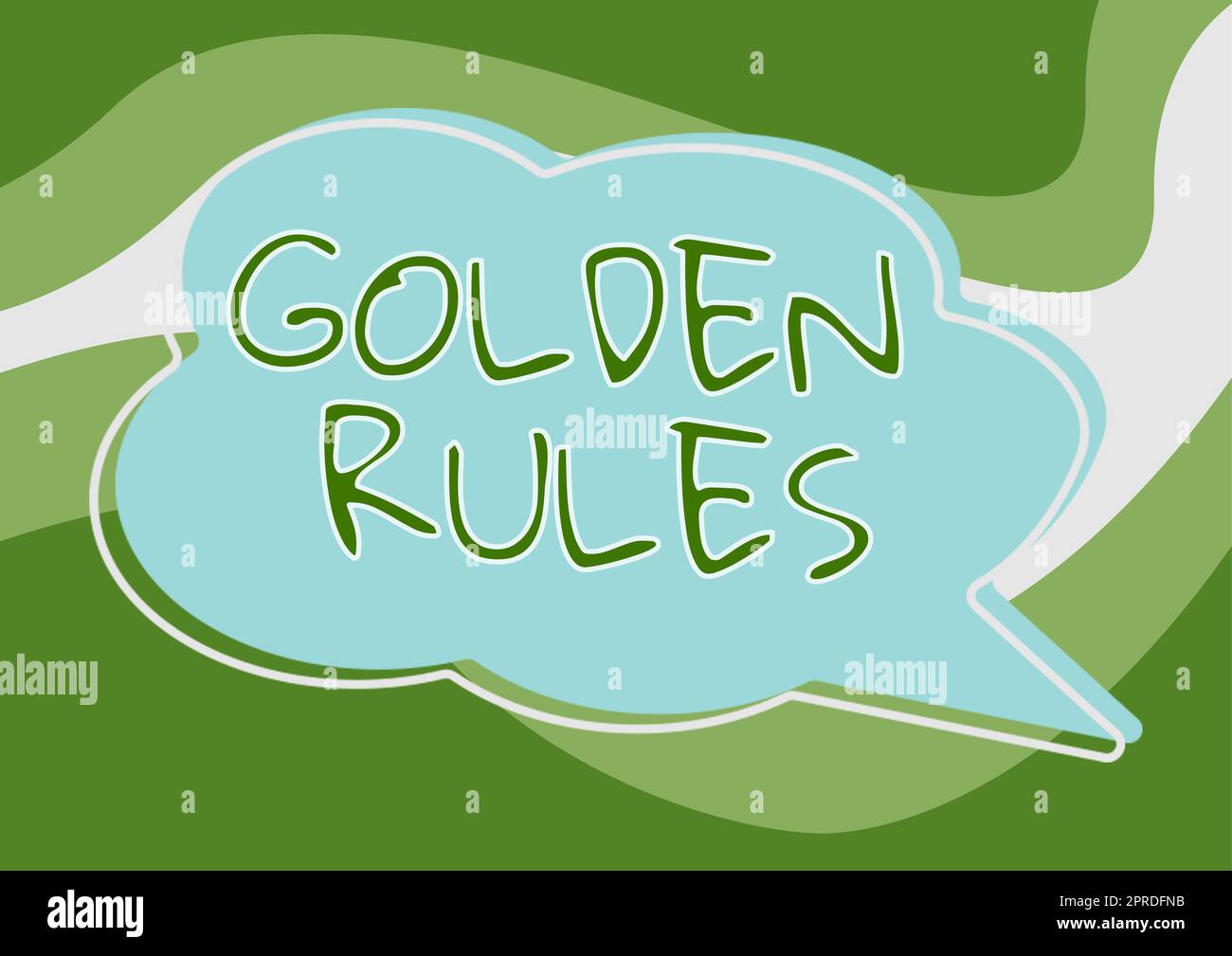 Sign displaying Golden Rules. Business concept Basic principle that ...