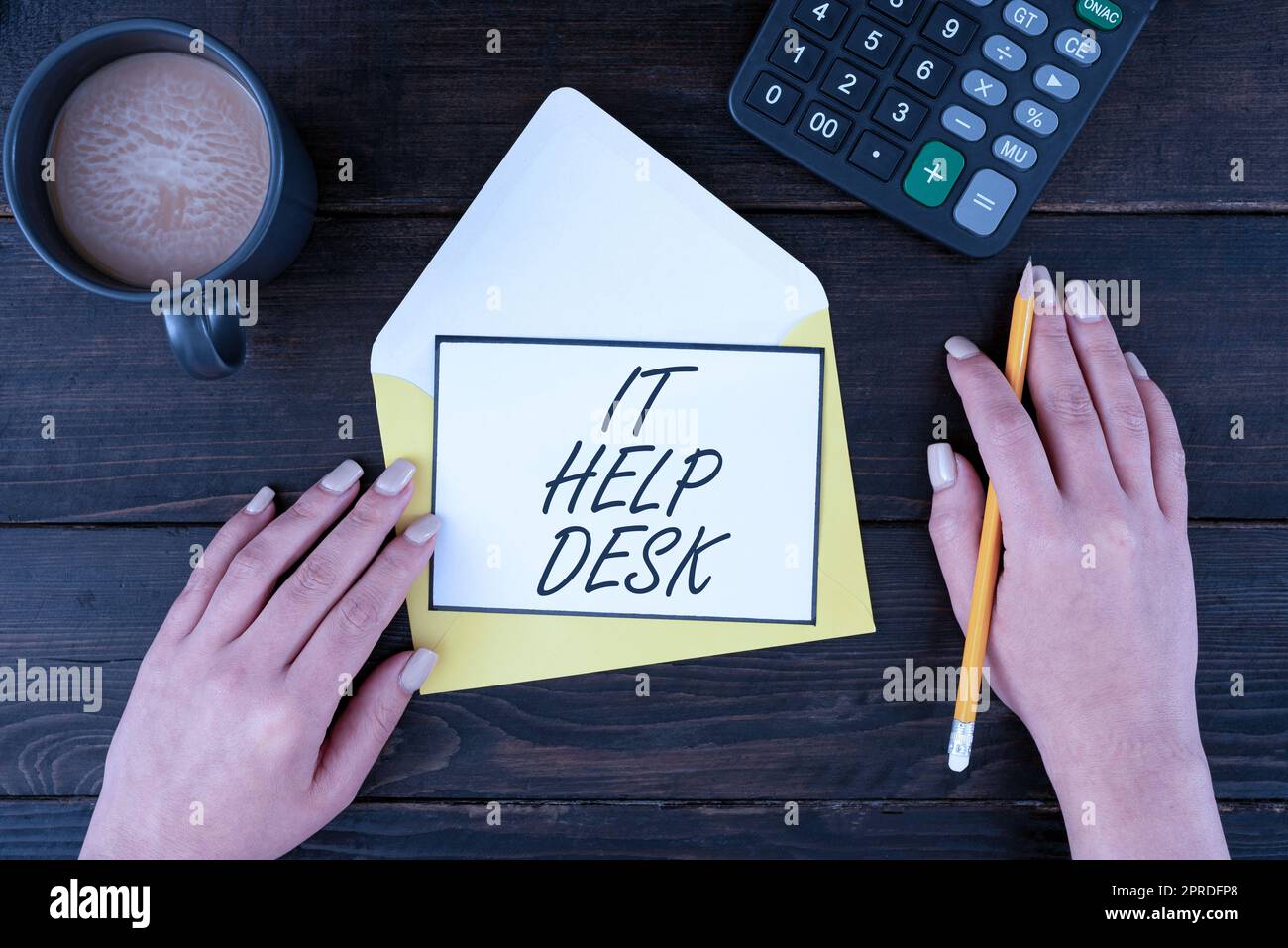 Sign displaying It Help Desk. Business approach Online support ...