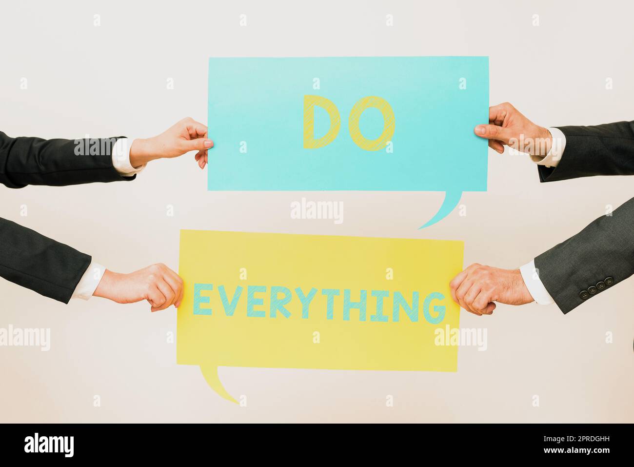 Hand writing sign Do Everything. Business concept Jack of All Trades ...