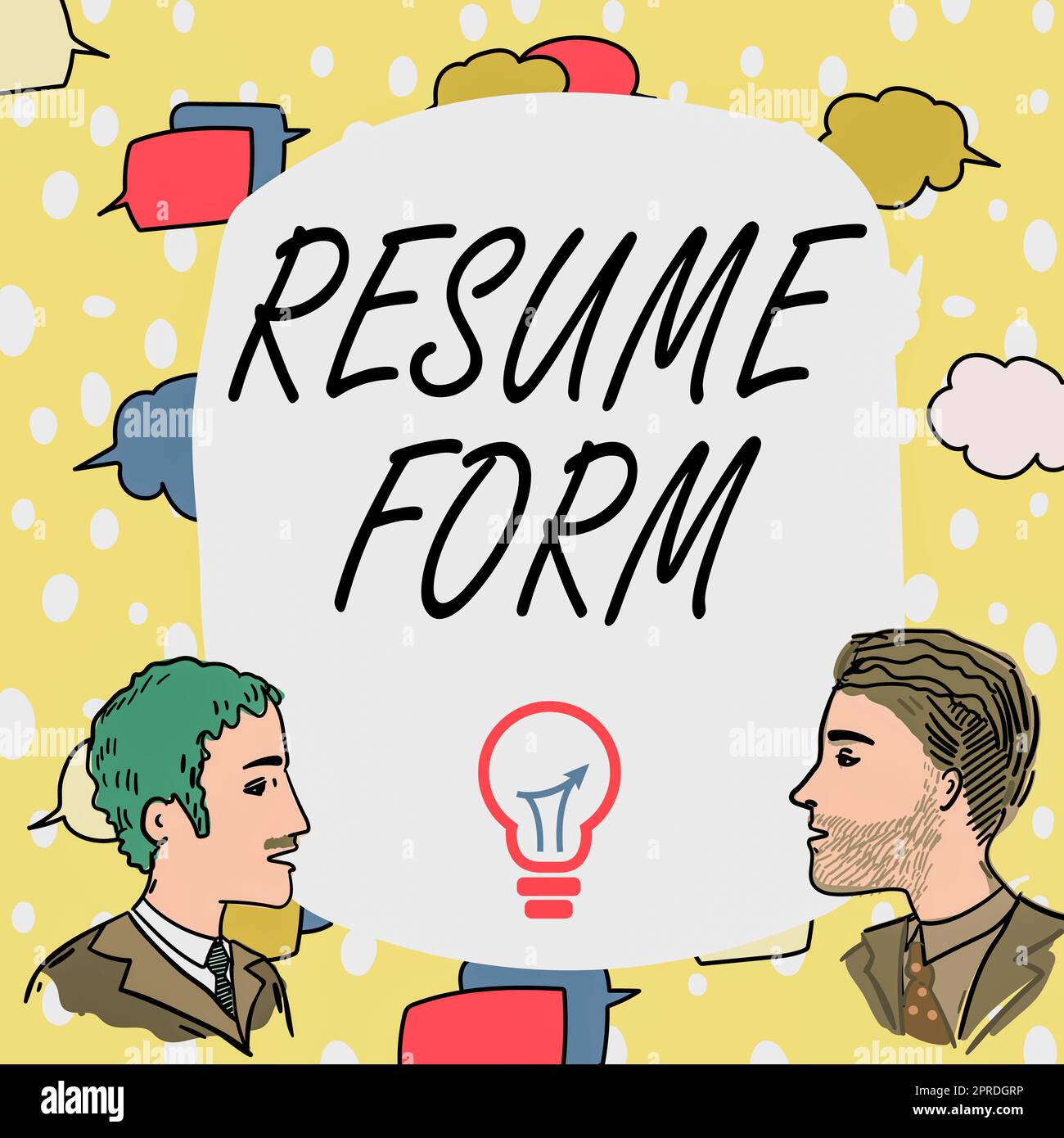 Conceptual display Resume Form, Business approach describe the layout ...